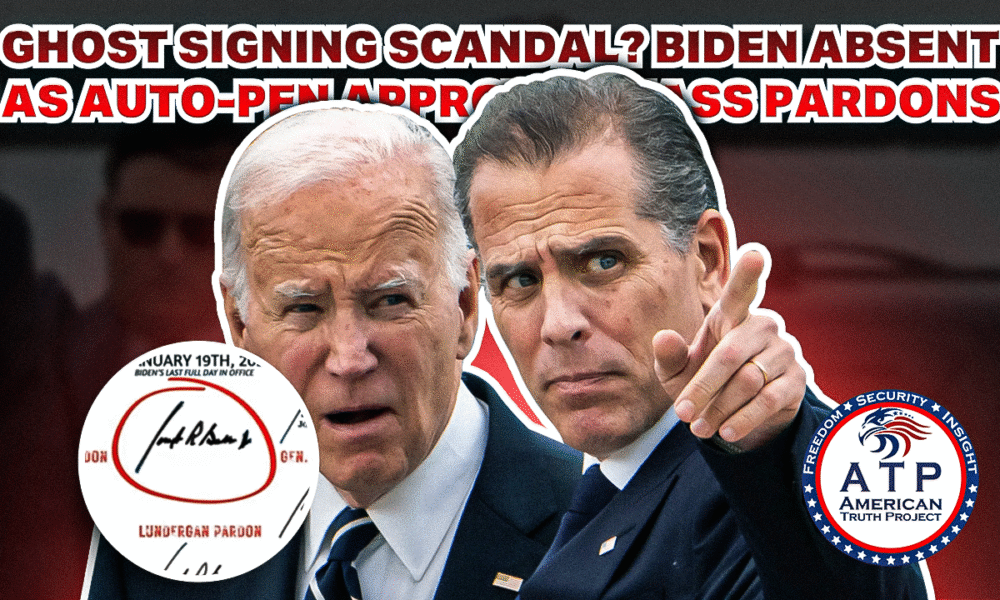 GHOST SIGNING SCANDAL? BIDEN ABSENT AS AUTO-PEN APPROVES MASS PARDONS ...